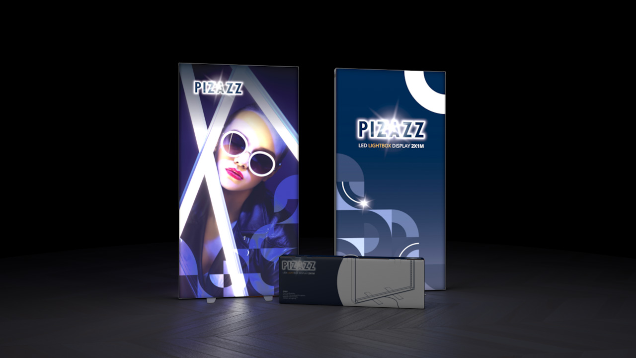 2x1m LED Backlit Banners | PIZAZZ® Lightboxes | LED Lightbox