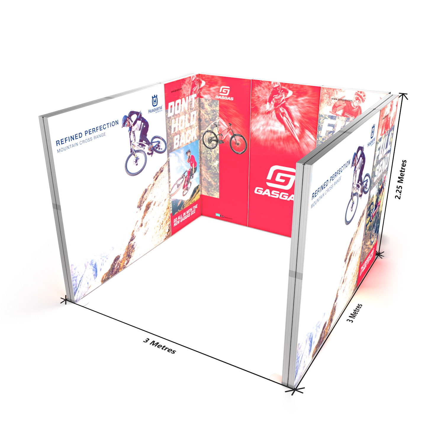 Lightbox Exhibition Stand | 3m x 3m Shell Scheme LED Lightboxes