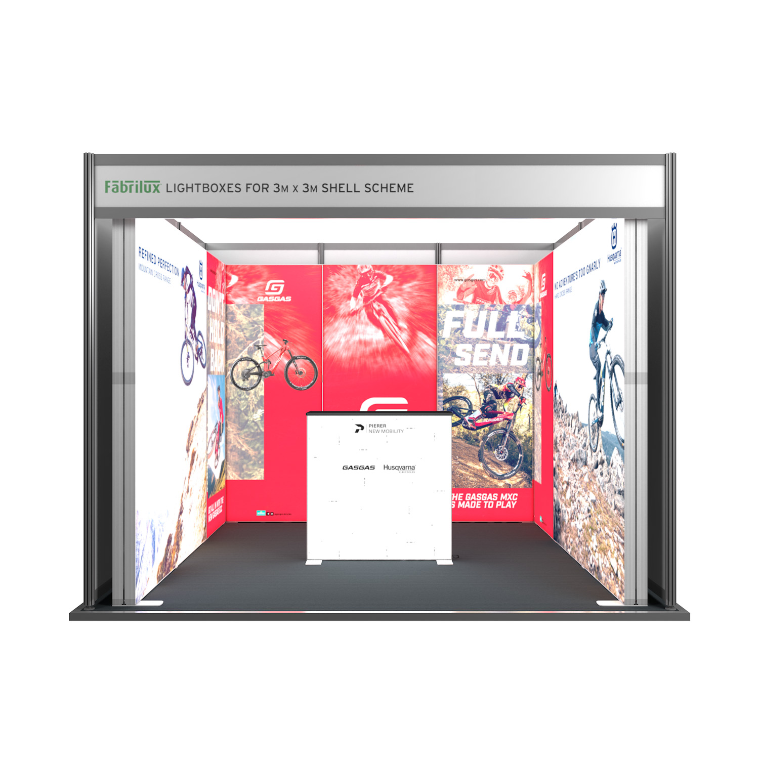 Lightbox Exhibition Stand | 3m x 3m Shell Scheme LED Lightboxes